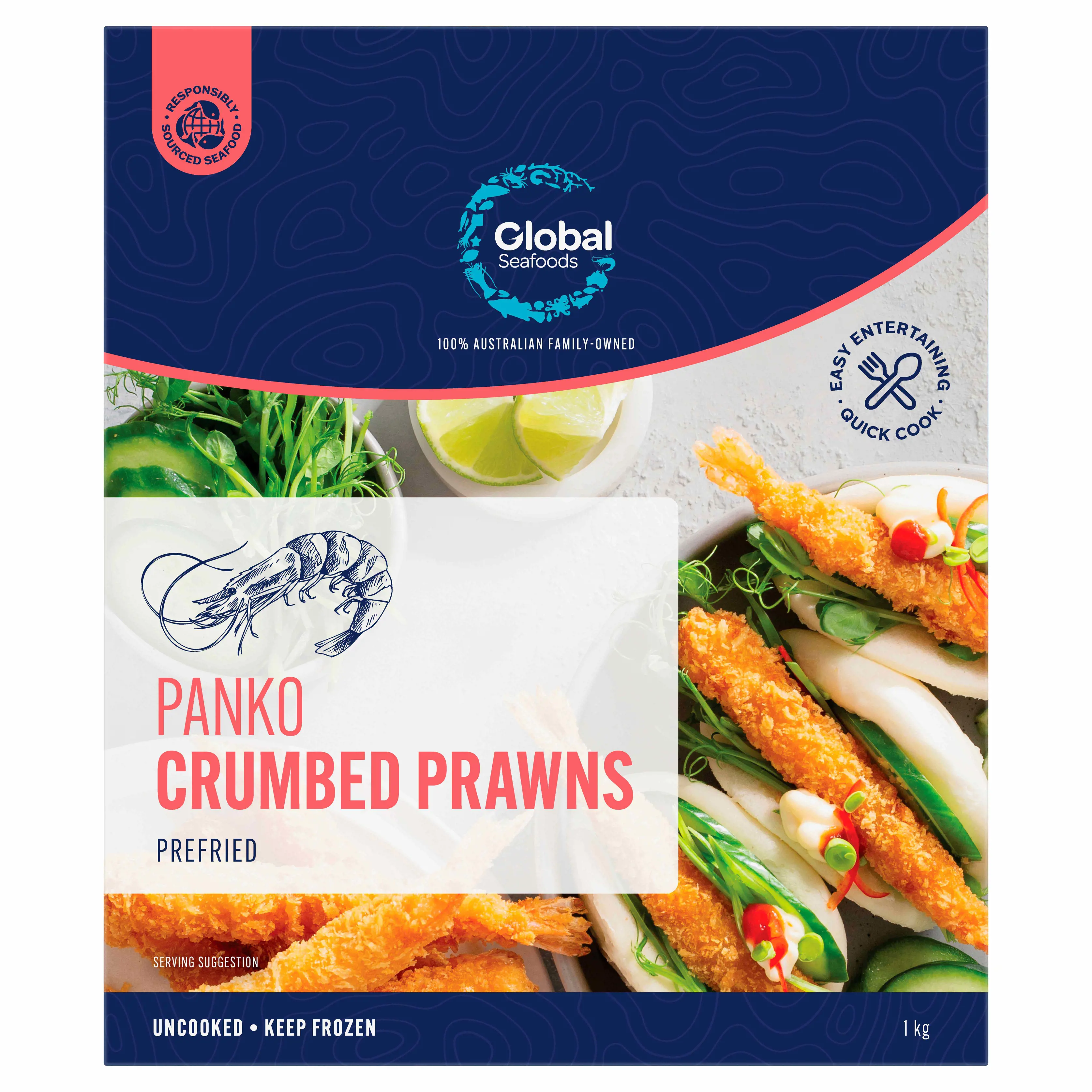 Panko Crumbed Prawns | Global Seafoods