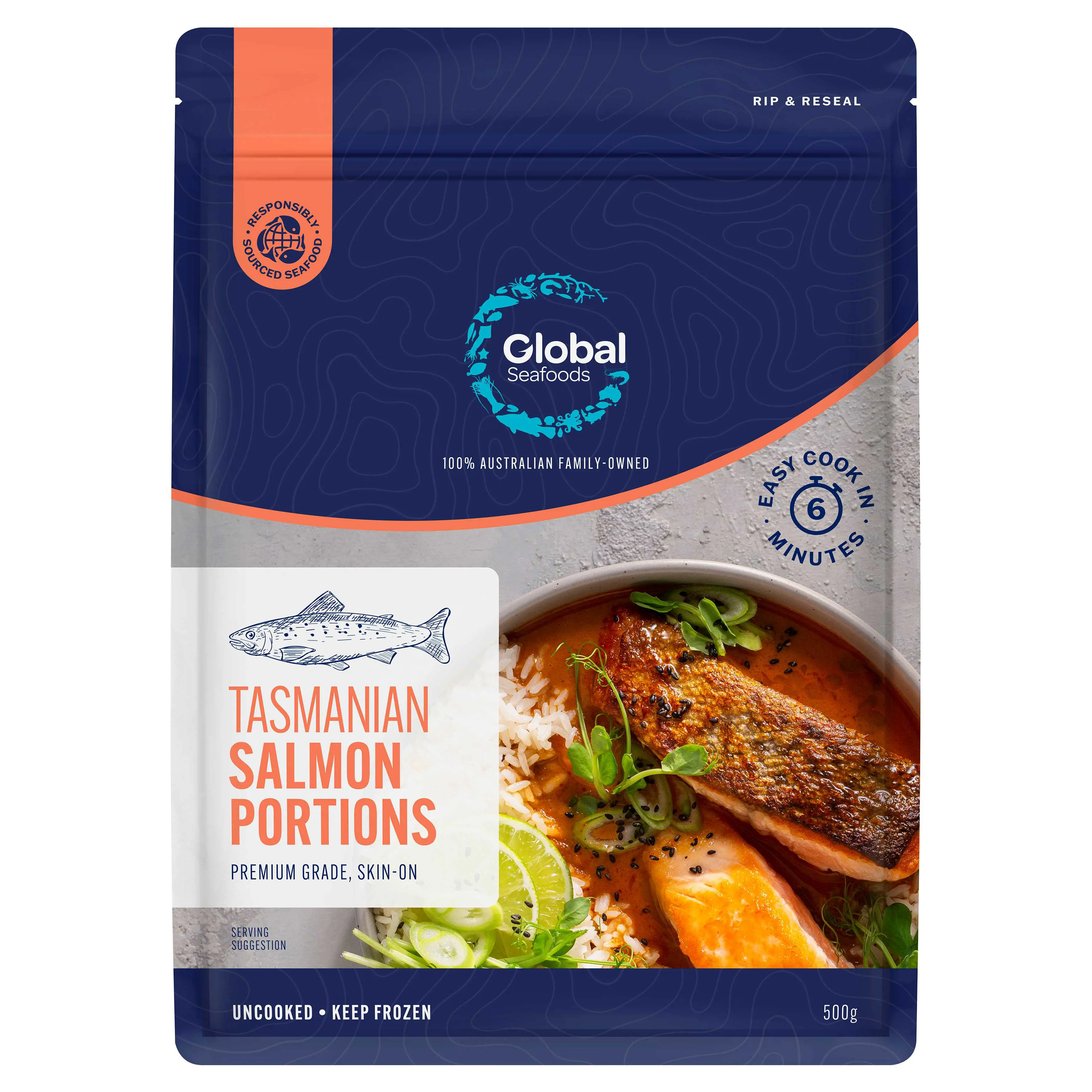 Tasmanian Salmon Portions | Global Seafoods
