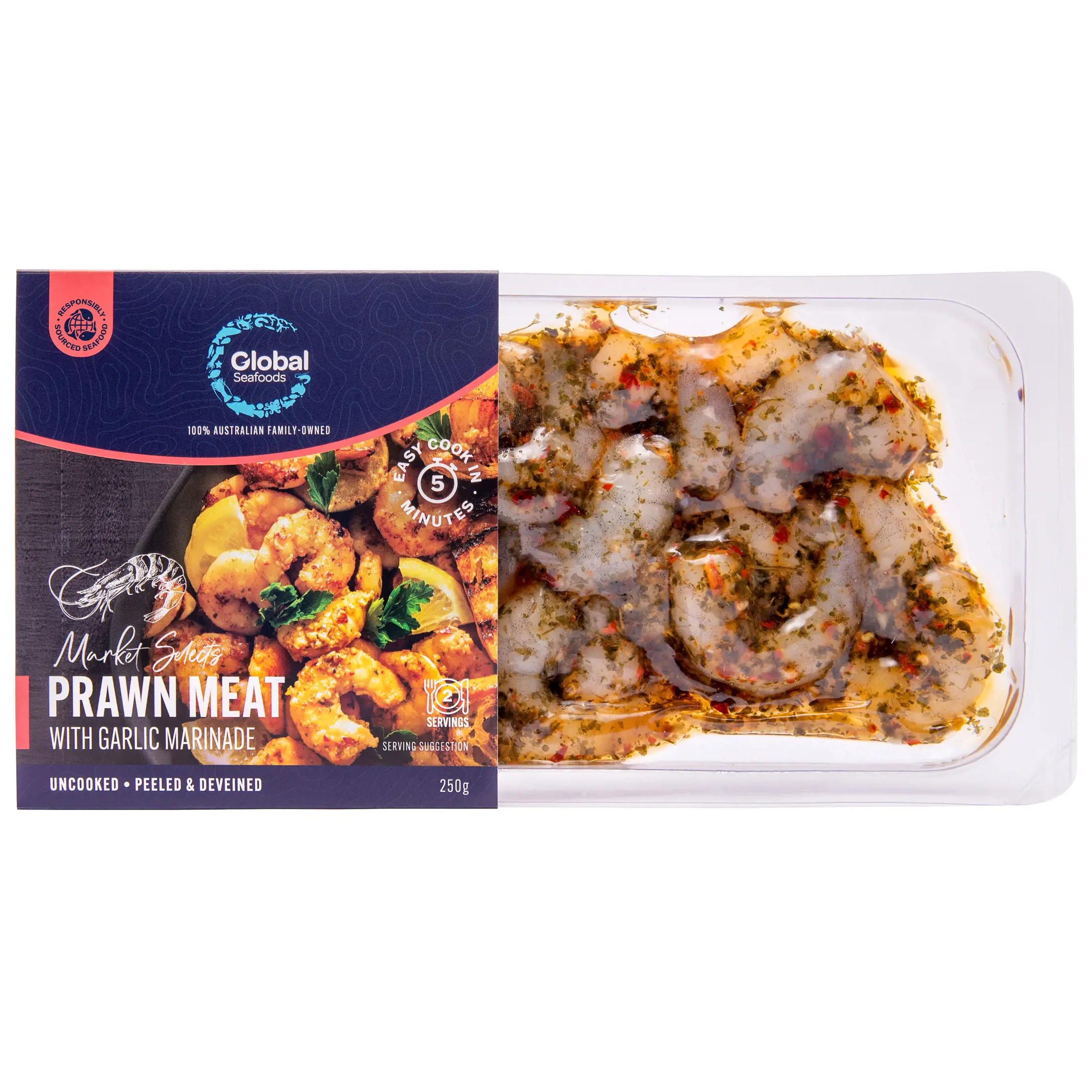 Garlic Marinade Prawn Meat | Global Seafoods