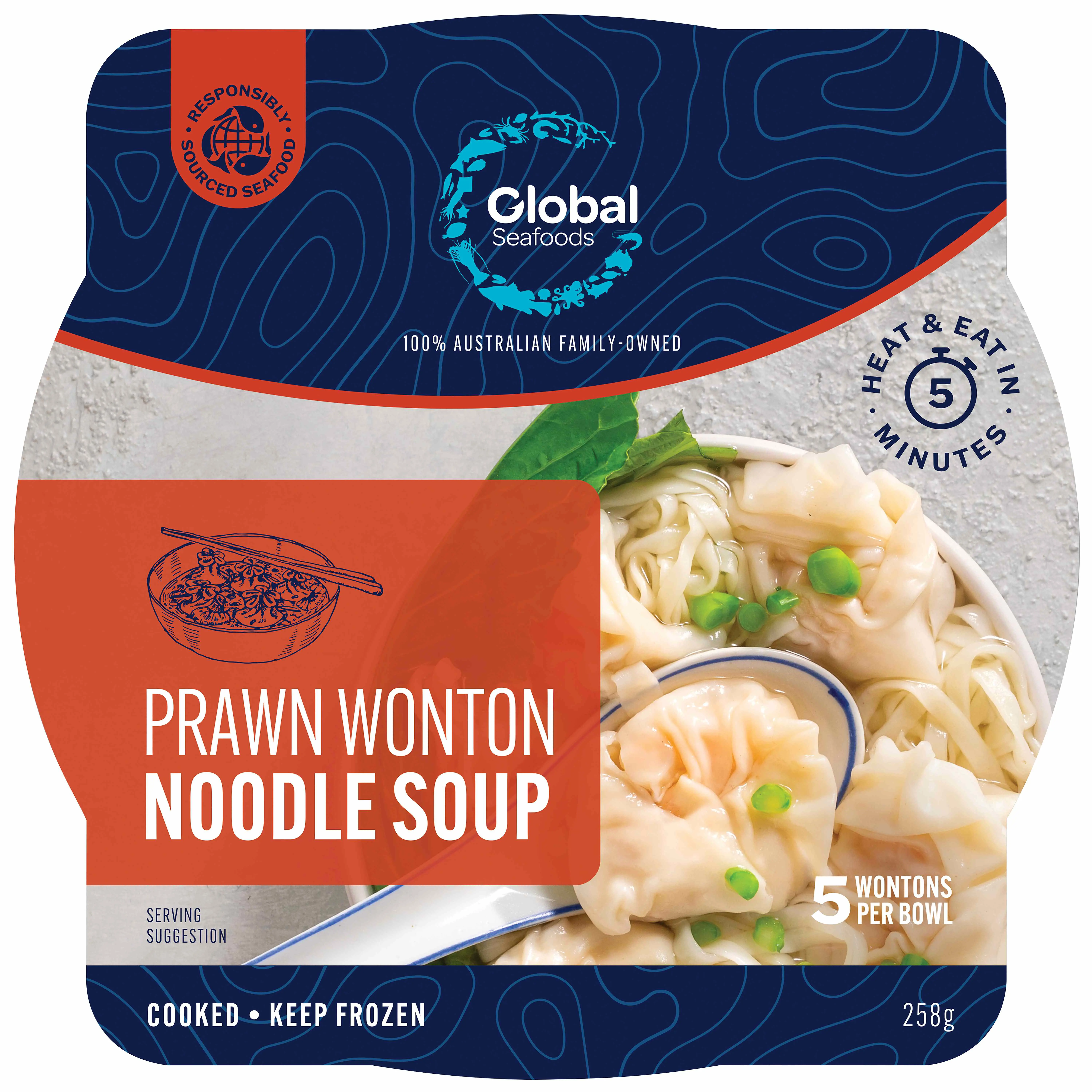 Global Seafoods | Prawn Wonton Noodle Soup