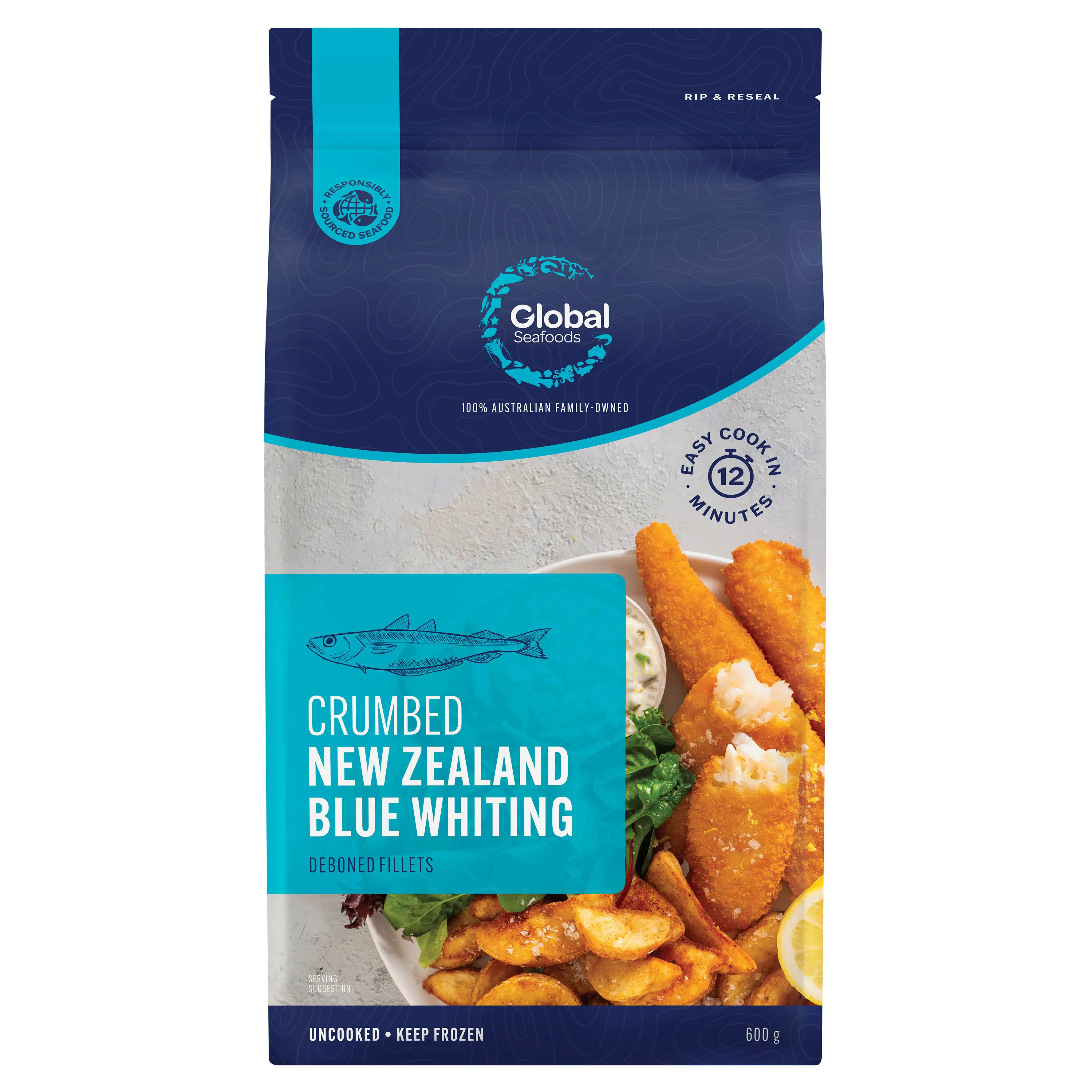 Global Seafoods | New Zealand Crumbed Blue Whiting