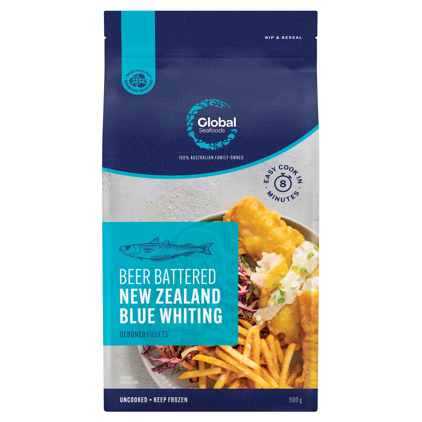 Global Seafoods | Beer Battered New Zealand Blue Whiting